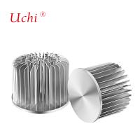China 100mm Silver Casing Radial Aluminum Cold Forged Heat Sink for sale