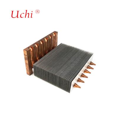 China Soldered Zipper Fin Heat Pipe Heat Sink For Medical Equipment for sale