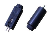 China Cylindrical Vertical 5x20mm PCB Fuse Holder Block 10A 250VAC With Terminal Pitch 10mm for sale