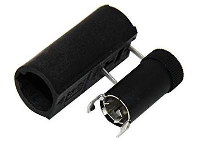 China Printed Circuit Board 5x20mm Cartridge Fuse Holder Thermoplastic Tubular Horizontal Mount for sale