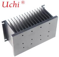 China Anodized Black Aluminum Extrusion Extruded Heat Sink Cooling Plate for sale