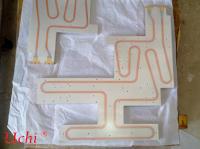 China Aluminum Base Plate with Embedded Oxygen-Free Copper Tubes High-Power Electronic Control for sale
