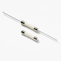 China Nickel Plated Brass Glass Fuses , 6.35 x 32mm 10A Time-Lag Ceramic Body Fuse for sale