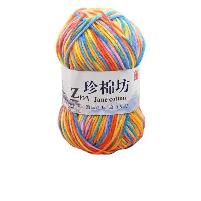 China Hand-woven 5 Strands Thick  Milk Cotton 4 Ply Acrylic Crochet 50Gram Yarn for sale