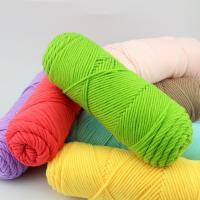 China Factory worsted soft hand knitting acrylic material tufting yarn 8ply crochet milk cotton yarn for baby clothes tufting rugs for sale