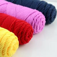 China Professional Export Trade 100g Acrylic Material Knitting blended Yarn 8ply Crochet Milk Cotton Yarn For Baby Tufting for sale