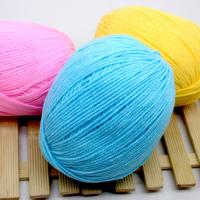 China Honest Chinese Worldwide Fast Delivery 50g/ball Milk Cotton Yarn 3ply for sale