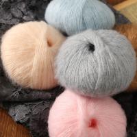 China 2023 New Best Mohair Fancy Yarn 25% Imported Wool, 65% Mohair, 10% Cashmere Mohair Sweater Knitting Yarns for sale