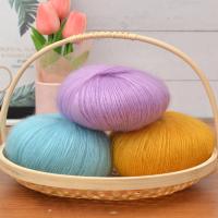 China Wholesale Multi Color Super Soft 25g/ball Hand Knitting Kid Mohair Yarn for Baby Crochet for sale