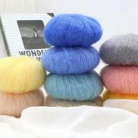 China Chinese brand high quality fancy yarn mohair yarn for crochet sweaters coat scarf for sale
