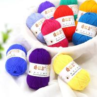 China Hand Knitting Various Colors Factory Directly Supply Colorful Fancy 100% Acrylic Yarn 50g/ball 4ply chenille yarn for sale