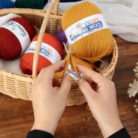 China Factory Directly Supply Colorful Hand Knitting Wool Yarn High Quality 100% Crochet Wool Yarn for DIY for sale