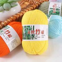China Hand Knitting hot sell high quality hand knitting yarn 50g/ball 6ply Bamboo Cotton Blend Yarn for sale