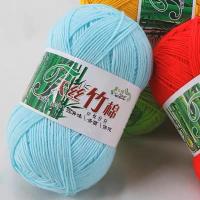 China Hand Knitting Cotton Yarn Crochet Cotton Blended Wholesale Bamboo Cotton 50g/ball 6ply Yarn for Hand Knitting for sale