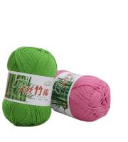China Hand Knitting Cotton Yarn Crochet Cotton Blended Wholesale Bamboo Cotton 50g/ball 6ply Yarn for Hand Knitting for sale