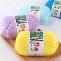 China Wholesale Multiple Colors 50g/ball 6ply Natural Bamboo Cotton Yarn for Crochet for sale