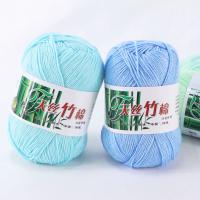 China Wholesale Multiple Colors 50g/ball 6ply Natural Bamboo Cotton Yarn for Crochet for sale