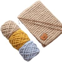 China baby jumbo chunky yarn for crochet 165g per ball 0.6cm thickness chunky chenille yarn for scarf for sale