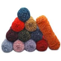 China Knitting Patterns and Crochet Chenille 100% Polyester crochet velvet yarn for  crocheting for sale