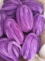 China China Manufacturer super soft 250g/ball 3cm thick giant chunky chenille velvet tube yarn for hand knitting for sale