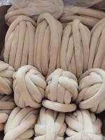 China China Manufacturer super soft 250g/ball 3cm thick giant chunky chenille velvet tube yarn for hand knitting for sale