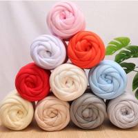 China Cheap price super thick multi color 250g/roll polyester filled velvet tube yarn for diy for sale