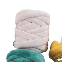 China Wholesale high quality super soft 250g/roll polyester filled chunky cotton tube yarn for diy for sale