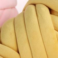 China Wholesale high quality super soft 250g/roll polyester filled chunky cotton tube yarn for diy for sale