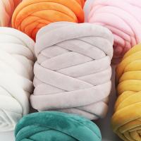 China Amazon Hot Sale Super Chunky Fancy Yarn Velvet Tube for Hand Arm Knitting Blanket for sale