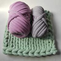 China Amazon Hot Sale Super Chunky Fancy Yarn Velvet Tube for Hand Arm Knitting Blanket for sale