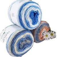 China hand knitting buy ball dyed 4ply high quality baby crochet rainbow milk cotton cake yarn for  wholesale for sale