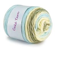 China Fashion Factory Wholesale  Mixed Color Rainbow Scarf Wool Acrylic Cake Blended Cotton Crocheting  Yarn for sale