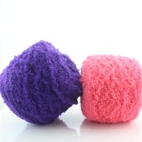 China Wholesale fancy Chunky colorful yarn fleece coral for knitting sweaters coral velvet yarn for sale