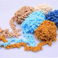 China 100% polyester 50g Puffy Chenille Finger cheap Loop Yarn for Hand Knitting Blanket  crochet fancy yarn for sale
