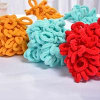 China Fancy coarse finger loop yarn wholesale dyed crocheting thread fancy yarns for knitting Blanket for sale