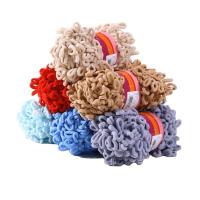 China Fancy coarse finger loop yarn wholesale dyed crocheting thread fancy yarns for knitting Blanket for sale