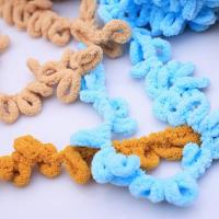 China 100% Polyester Fancy Finger Loop Yarn Super Warm Puffy Chenille Yarn For Blanket fancy blanket carpet giant chunky big hand knit for sale