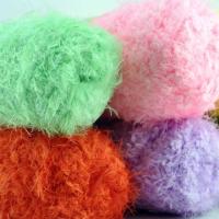 China hand knitting fashion Best selling fur fluffy feather soft scarf fancy yarn for sale