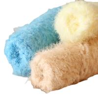 China hand knitting 100 nylon feather yarn  multicolor yarn space dyed feather Crochet fancy yarn for sale