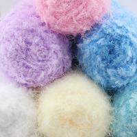 China 100 Polyester Hand Knitting Fluffy Yarn Faux Fur Yarn For Crocheting Scarf feather yarns for sale
