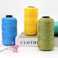 China New arrival cheap price Ice silk thread 100g/roll ice polypropylene silk thread crochet yarn for bag DIY knitting for sale