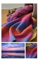 China wholesale  fancy rainbow cake yarn polyester blended multi color wool blended yarn for sale