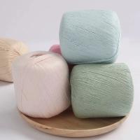 China wholesale high quality super soft 50g/roll 100% natural linen fibre lace yarn for crochet for sale