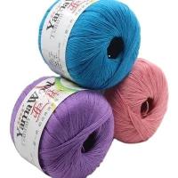China Wholesale super cotton and linen 100% Linen multi  Color Yarn For Knitting for sale