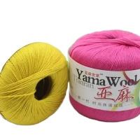 China High quality cheap price 100% pure linen yarn customized dye flax yarn for weaving and knitting for sale