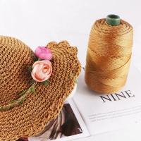 China 100% polyester filament twist thread knitting yarn macrame cords embroidery floss for sale