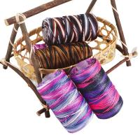 China Round 100 twisted polyester rope Natural bulk cotton macrame cord yarn for sale