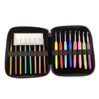China Modern Dyed Aluminum Crochet Kit With Yarn Knitting Needles Sewing Kit Tools Crochet Hook Set for sale