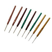 China TPR Knitting Needles and Aluminum Crochet Hooks Set for Wool Blended Yarn Crafting for sale