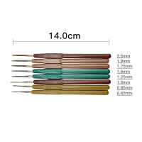 China TPR Knitting Needles and Aluminum Crochet Hooks Set for Wool Blended Yarn Crafting for sale